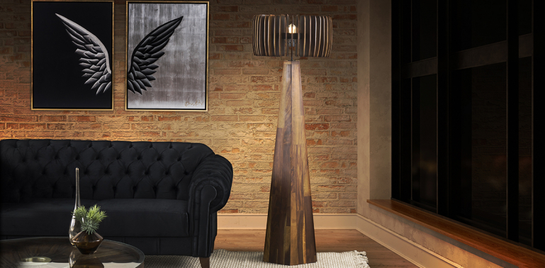 Lámpara de Piso Fungus Parota